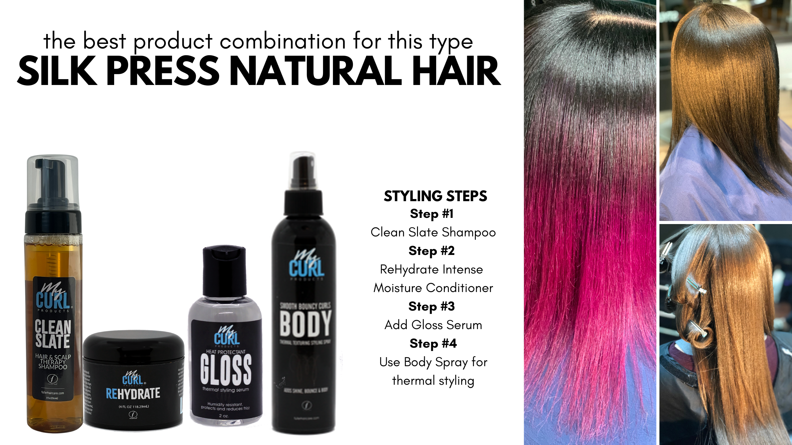 STRAIGHT STYLING – My Curl Products
