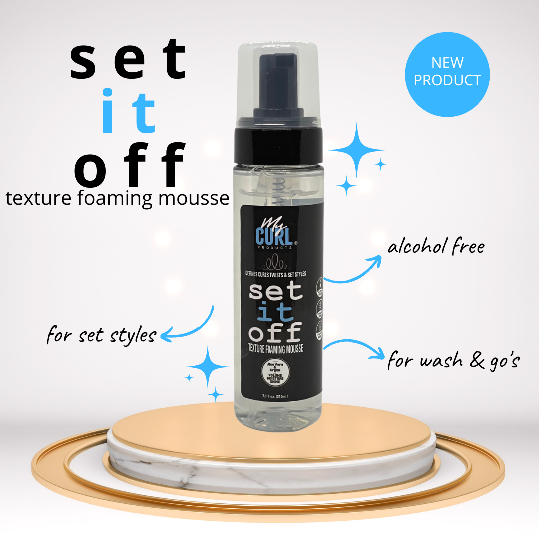 SET IT OFF TEXTURE FOAMING MOUSSE – My Curl Products