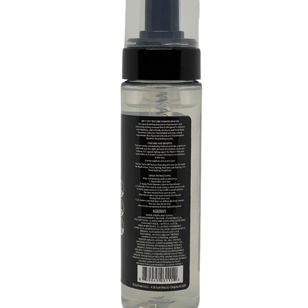 SET IT OFF TEXTURE FOAMING MOUSSE – My Curl Products